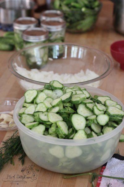 Beautiful Layered Jars of Pickles – Easy No Canning Method! - It's A ...